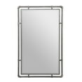 Morse Industrial Metal Wall Mirror - 38" Gray - Walmart.com