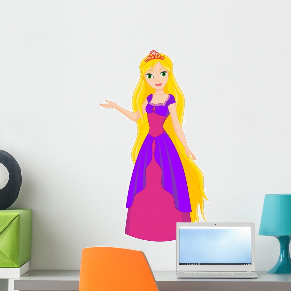 Princess Rapunzel Wall Mural by Wallmonkeys Peel and Stick Graphic (24 ...