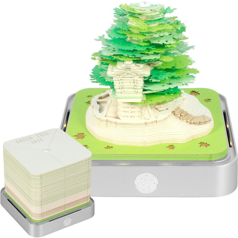 Calendar 3d Qocolhg 2025 Paper Sculpture Calendar Model Desk Calendar ...