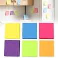 6 Pcs Recyclable Sticky Notes, Square Self-Stick Notes, Bright Self ...