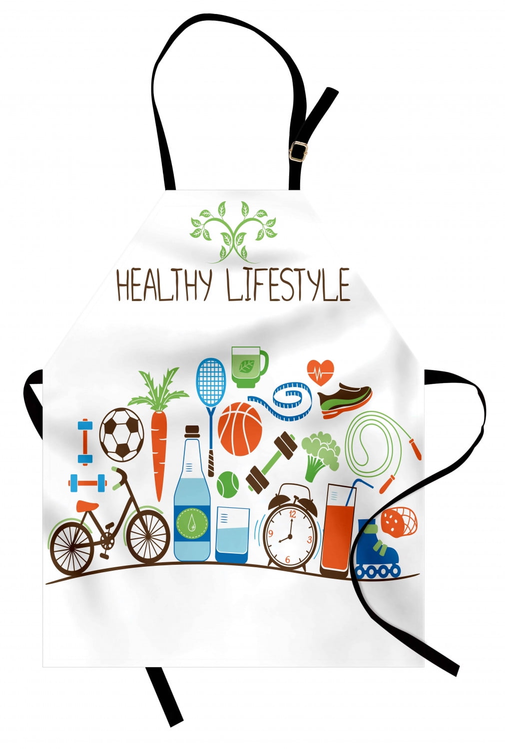Fitness Apron Healthcare Theme Athletic Energetic Life Routine Wellness ...