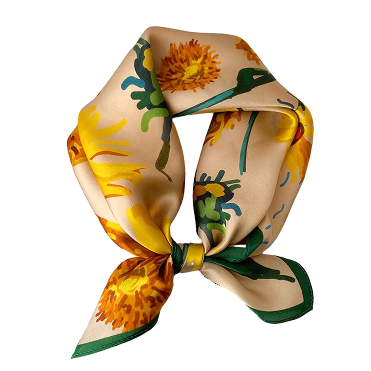 Click here for Taiwo Womens Mulberry Silk Small Square Scarf - Ne... prices