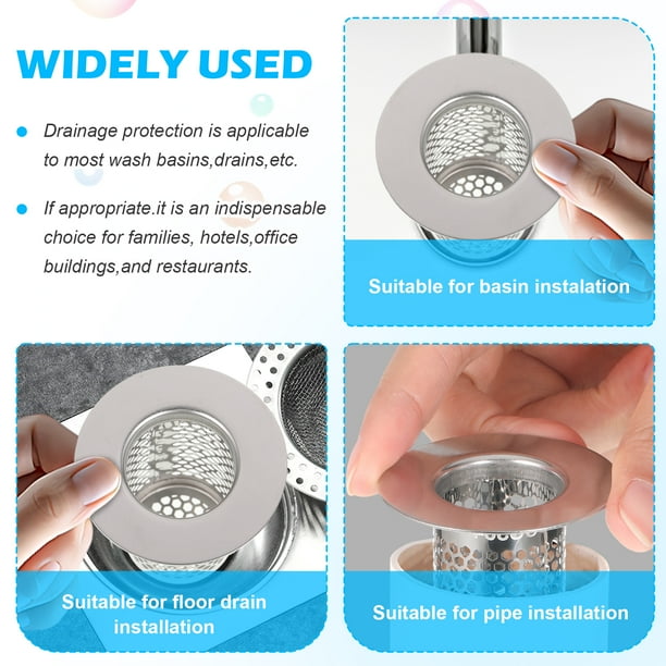 Youkk 2piece Stainless Steel Drain Filter Mesh For Kitchen Sink Wide ...