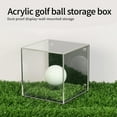AOOOWER Acrylic Golf Ball Showcase Box Dustproof Golf Ball Protector ...