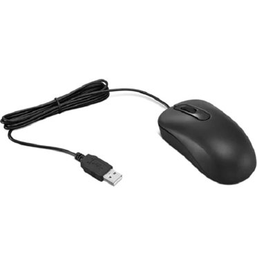 Microban Five-Button Optical Mouse USB 2.0, Left/Right Hand Use, Black ...