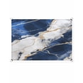 Blue Marble Sun Shade Sail 14'X18' Gold Line Modern UV Block Outdoor ...