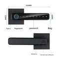 Password Handle Lock Control Digital Electronic Door Type-C Emergency ...
