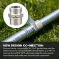 POWSDC-[2 Pack] 304 Stainless Steel Garden Hose Fittings Connectors ...