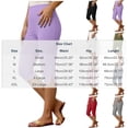 cfhntfmh Capri Pants for Women Slim Fit Stretchy Side Slit Leggings ...