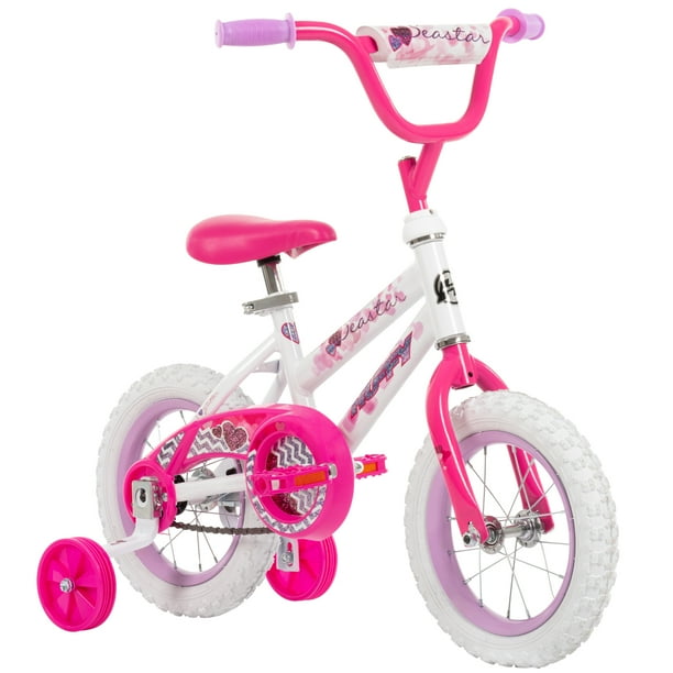 Huffy Sea Star 12-inch Girls’ Bike with Training Wheels, White/Pink, 3-5 years - Walmart.ca