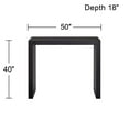 55 Downing Street Modern Minimalist Gloss Black Rectangular Bar Table ...