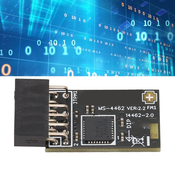 TPM2.0 Module, TPM2.0 Encryption Security Module Standalone 12Pin Secure Storage SPI Replacement ...