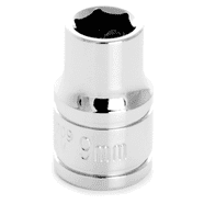 Wilmar W36212 Chrome Socket, 1/4" Drive, 12mm, 6 Point, Shallow ...