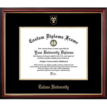 Tulane University 14" x 17" Gold Embossed Diploma Frame - Walmart.com