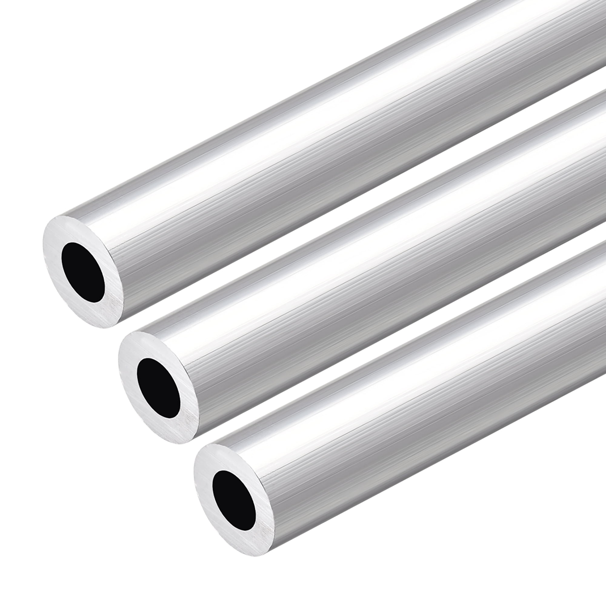 Uxcell 19mm OD 11mm Inner Dia 300mm Length 6063 Aluminum Round Tube 3 ...