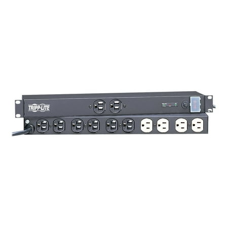 Tripp Lite Isobar Surge Protector Rackmount Metal 12 Outlet 15' Cord 1U ...