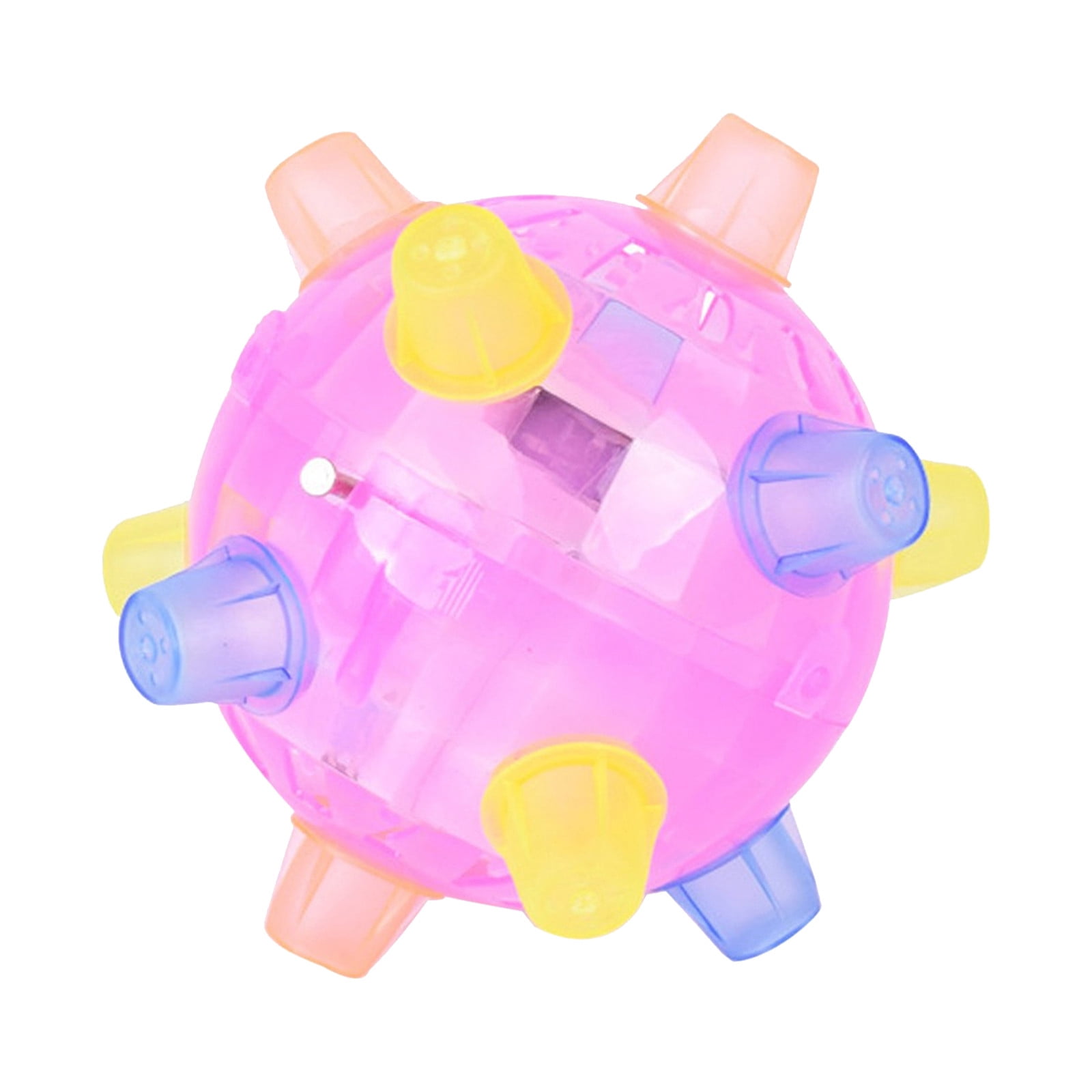 Ke1clo Dog Toy  Interactive Flashing Jumping Puzzle Pet Toy  Vibrating Music Motion Led Dog Toy For Mental Stimulation Exercise  Pink