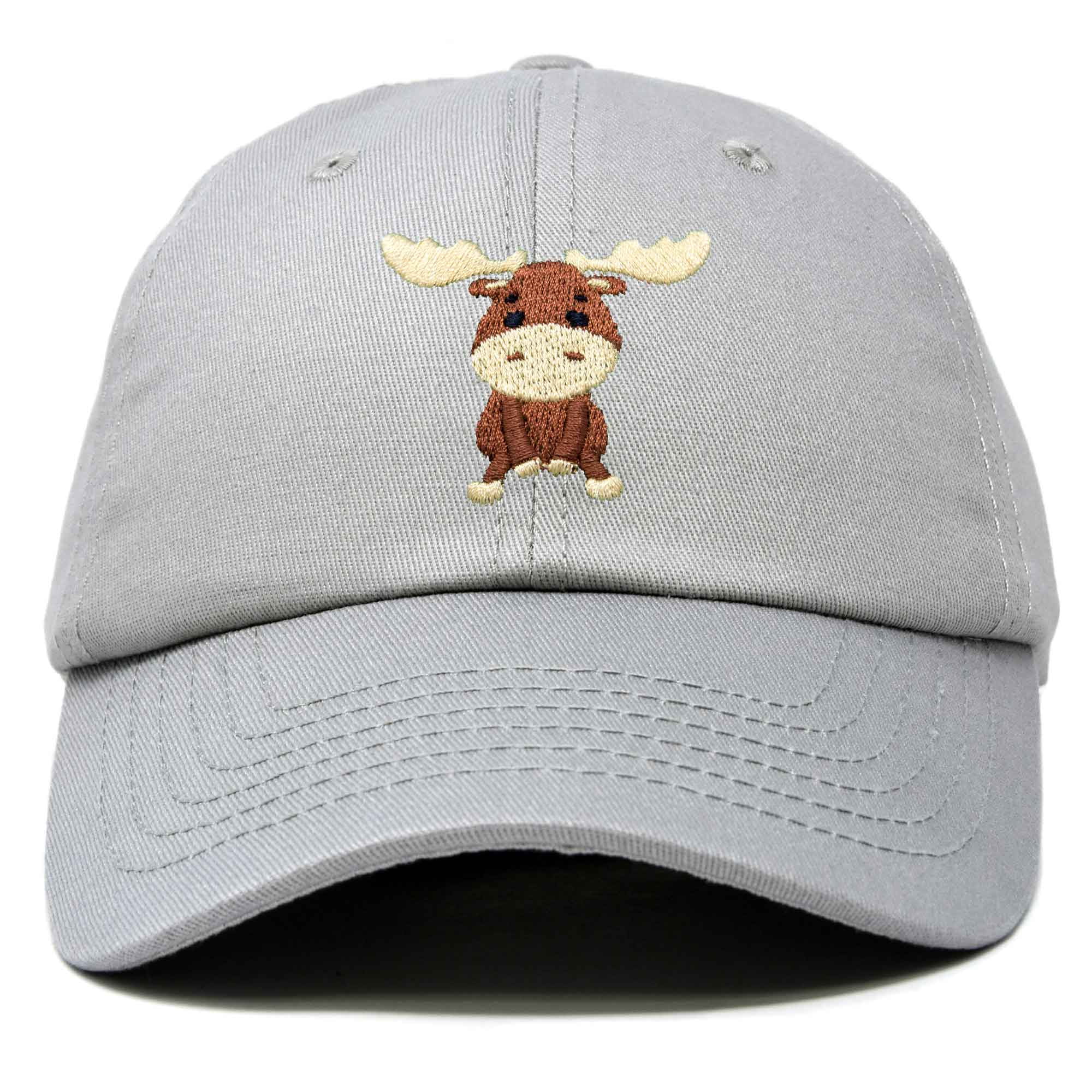 DALIX Cute Moose Hat Baseball Cap in Gray - Walmart.com