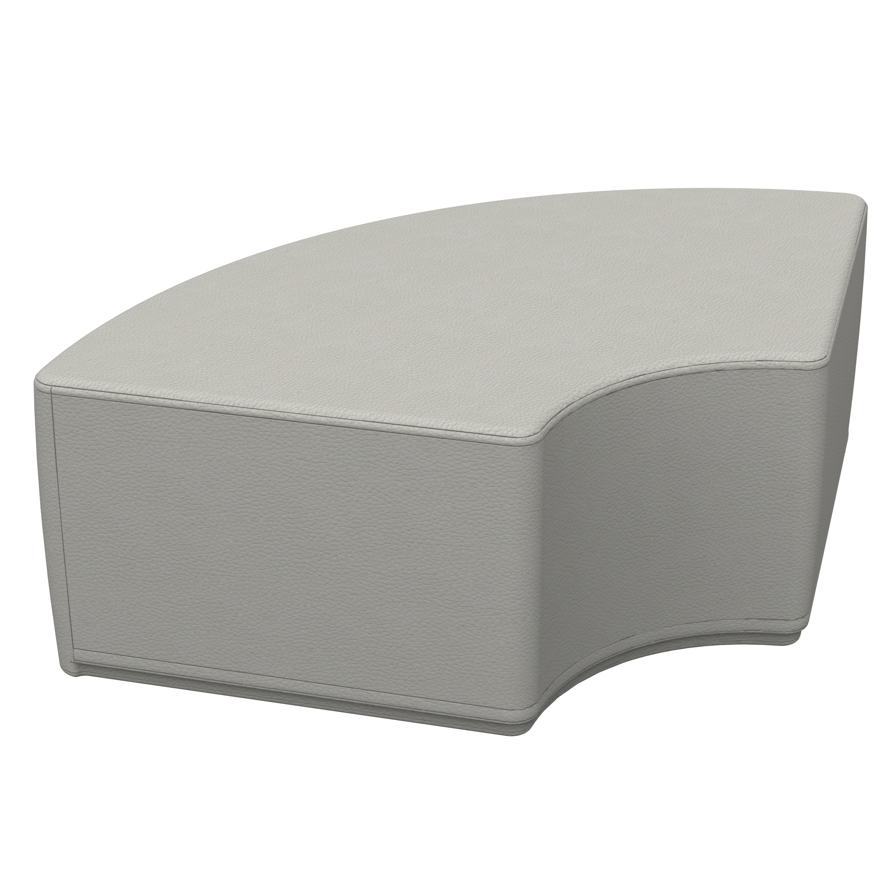 SoftZone® Quarter Circle Ottoman Junior - Light Grey - Walmart.com