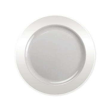 10.25" Apple Red Divided Round Plates, Durable Plastic with Three ...