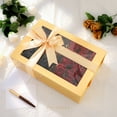 PACKHOME 5 Large Gift Boxes with widow 13.5x9x4.1 inch, Large Gold Gift ...