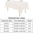 2 Pack Waterproof Vinyl Tablecloth, Spillproof Plastic Flannel Backed ...