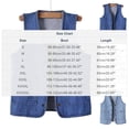 APEXFWDT Denim Vest Women Plus Size Sleeveless Button Down Waistcoat ...