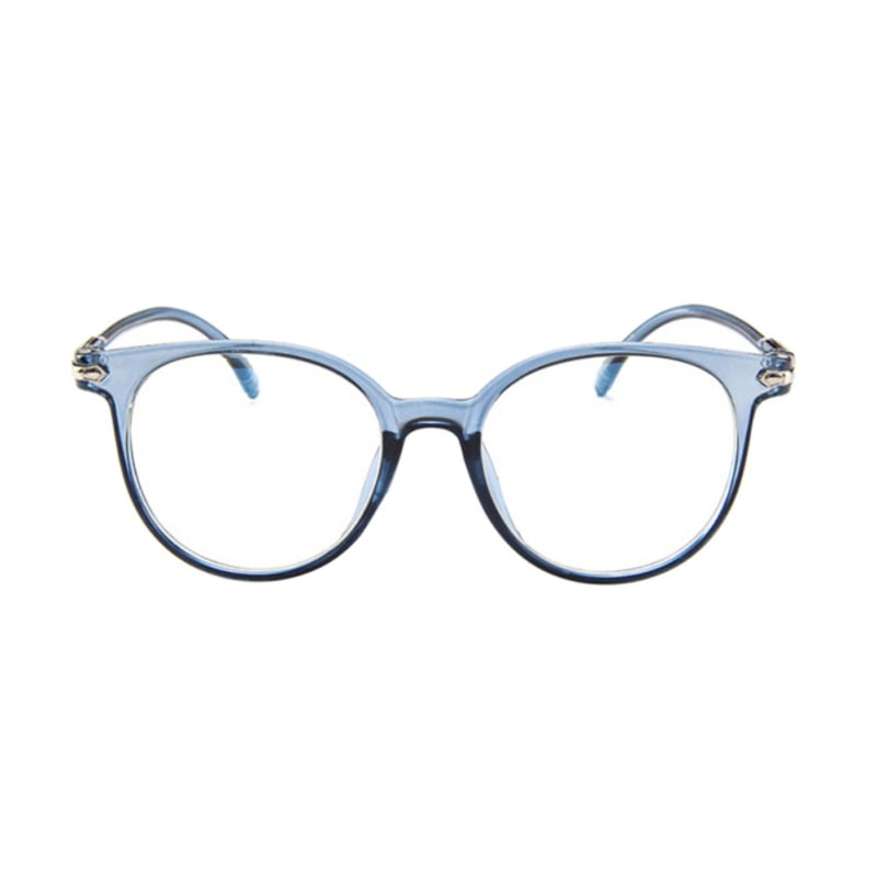 Women's Stylish Oval Candy Color Non-prescription Eyeglasses Clear Lens ...