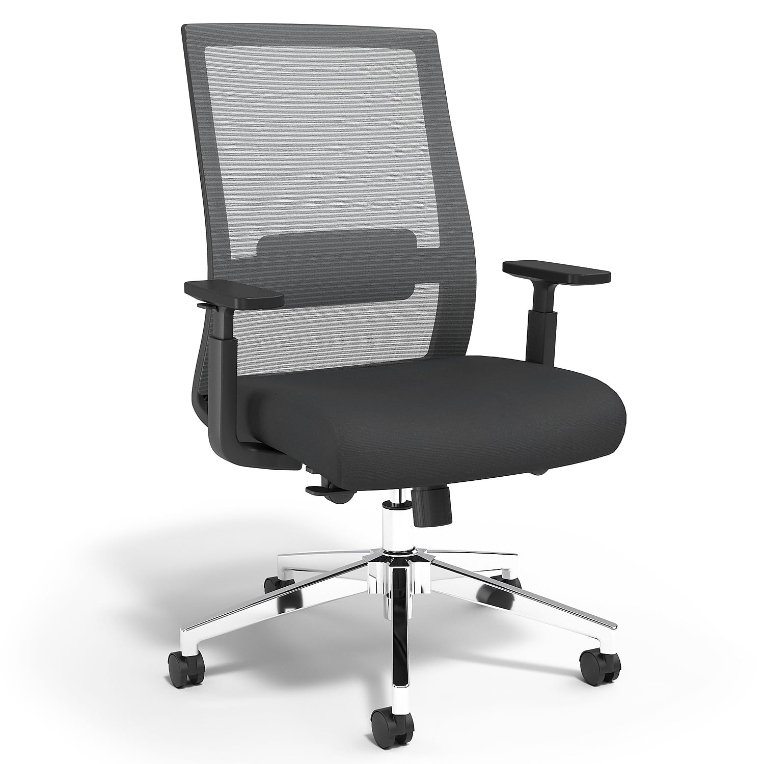 Union and Scale Marrett Mesh and Fabric Task Chair Black 53249
