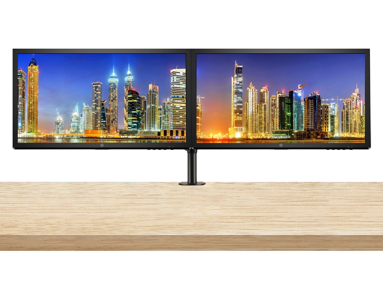 HP V24 24 inch TN Full HD 1920 x 1080 LED Backlit LCD Monitor 2-Pack ...