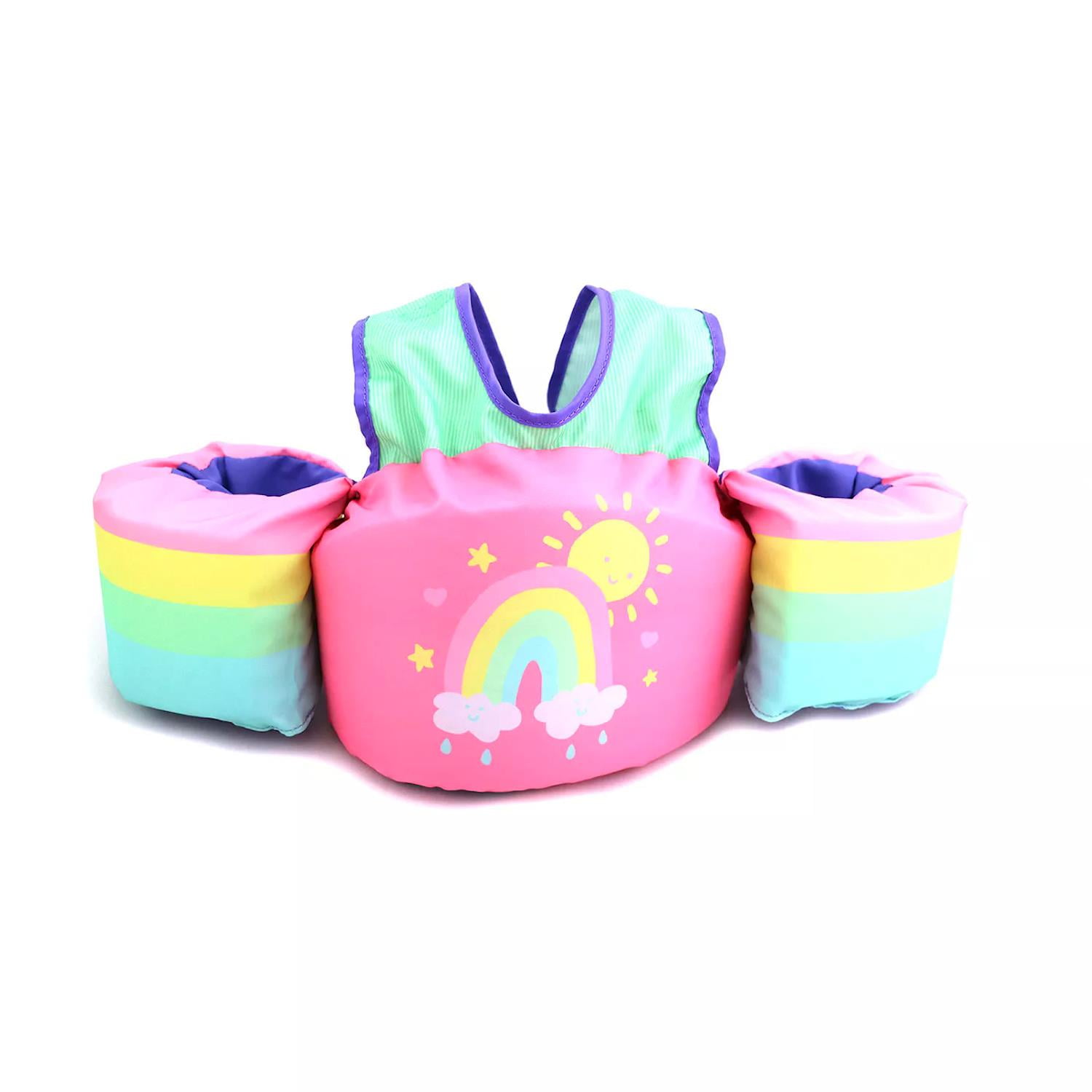 Body Glove Kids Paddle Pals Life Jacket, Approved USCG PFD (Rainbow, 33 ...