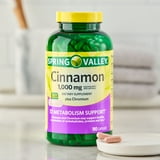Spring Valley Cinnamon Plus Chromium Capsules Dietary Supplement, 1,000 ...