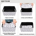 2 Pcs Foldable Felt Storage Bins Decorative Fabric Organizer Baskets ...