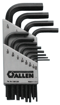 130 Short Arm Hex Key Sets, 13 Per Set, Hex Tip, Inch - Walmart.com