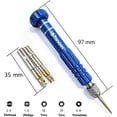 5-in-1 multifunctional mini screwdriver, 2 steel magnetic screwdriver ...
