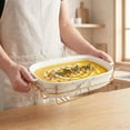 13x9 Ceramic Casserole Dish with Glass Lid and Gold Plated Base, 2.2 ...