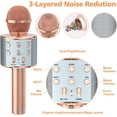 IFCOW Wireless Bluetooth Karaoke Microphone, Rose Gold - Walmart.com