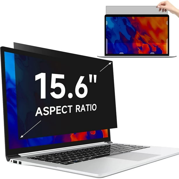 Laptop Privacy Screen 15.6 Inch, Eye Protection Anti Blue Light Glare ...