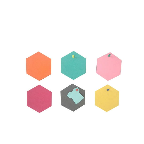 Board Felt Wall Cork Memo Display Decoration Hexagon Note Photo ...