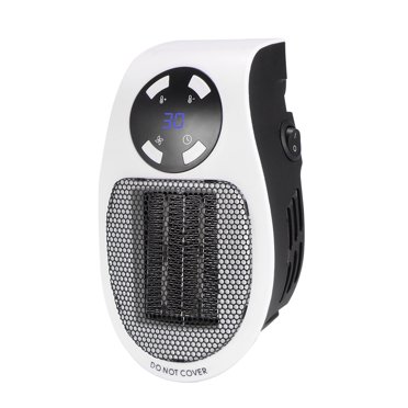 Brentwood 350 Watt Plug-In Wall Outlet Personal Space Heater in White ...