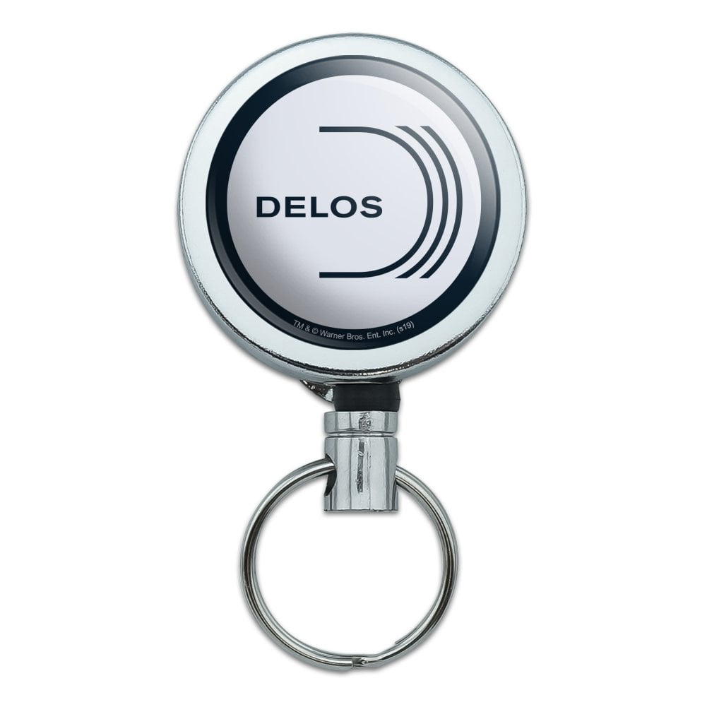 Westworld Delos Logo Heavy Duty Metal Retractable Reel ID Badge Key ...