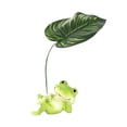 wutoase Cute Frog Figurine Planter Decoration, Small Climbing/Lying ...