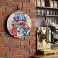 4th of July Round Metal Signs for Outside 250th Celebrating Tin Signs ...