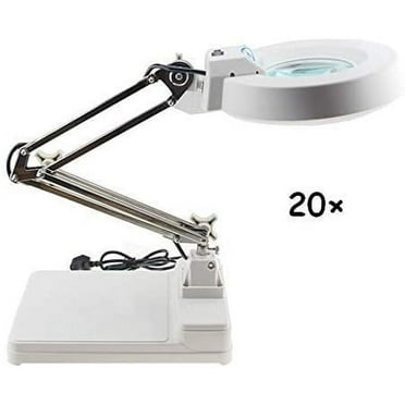 Daylight Halo 8D Table Magnifier-White & Silver - Walmart.com