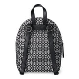 Time and Tru Women's Kyle Backpack Black Beige Jacquard, Foldable Large ...