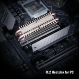 Acidalie M.2 SSD heatsink with Double Layer Aluminum and 4 Copper Heat ...