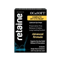 OcuSoft Retaine Sterile Lubricant Eye Drops for Dry Eyes, Ophthalmic ...