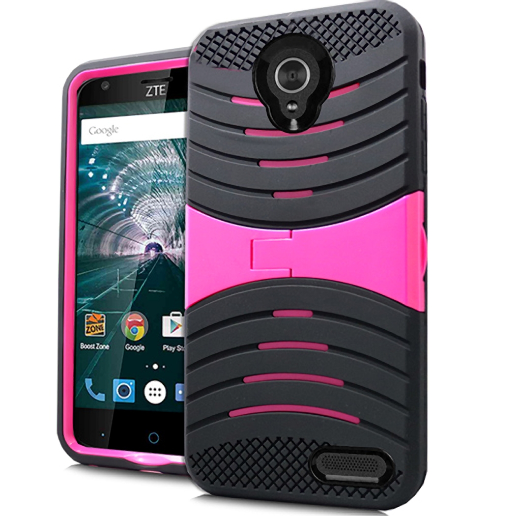(XL) ZTE Warp 7 N9519 Armor Case Stand Hot Pink - Walmart.com