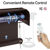 CozyHom Motorized Outdoor Roller Shades, Blinds with Remote Control,6 ...