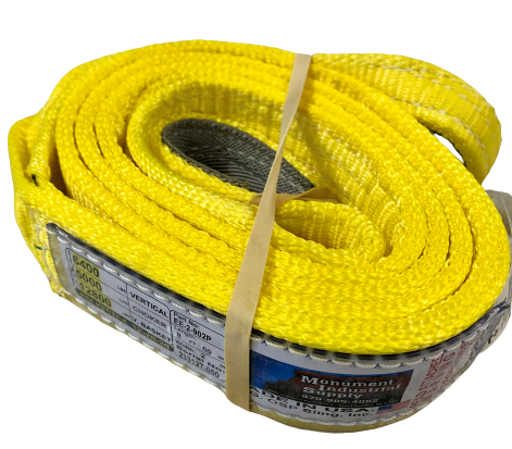 Monument Industrial Supply 2" X 8' Eye & Eye Polyester Web Sling ...